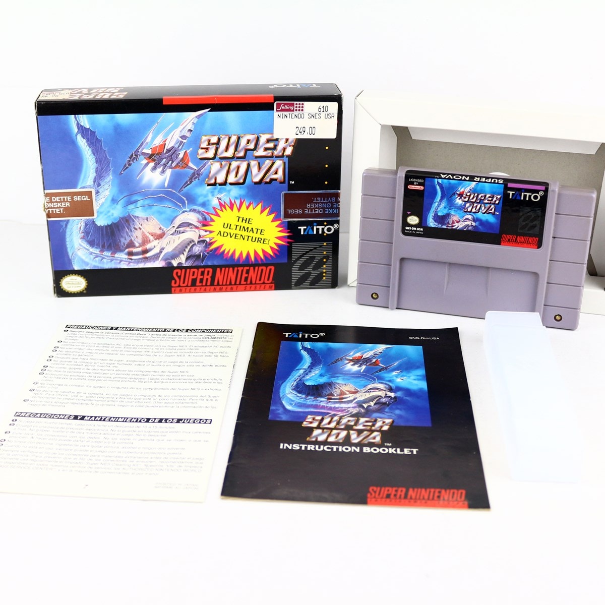 Super Nova (SNES - Boxed - USA) - WTS Retro - Køb spillet her