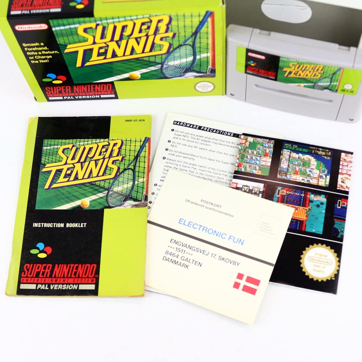 Super Tennis (SNES - Boxed - SCN) - WTS Retro - Køb spillet her
