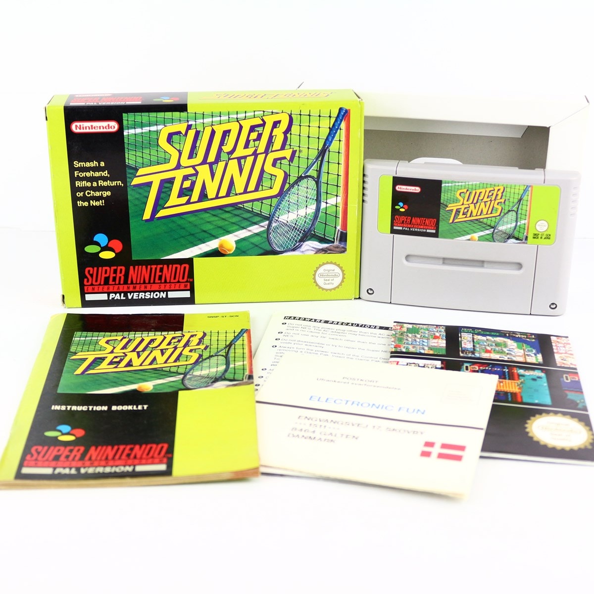 Super Tennis (SNES - Boxed - SCN) - WTS Retro - Køb spillet her
