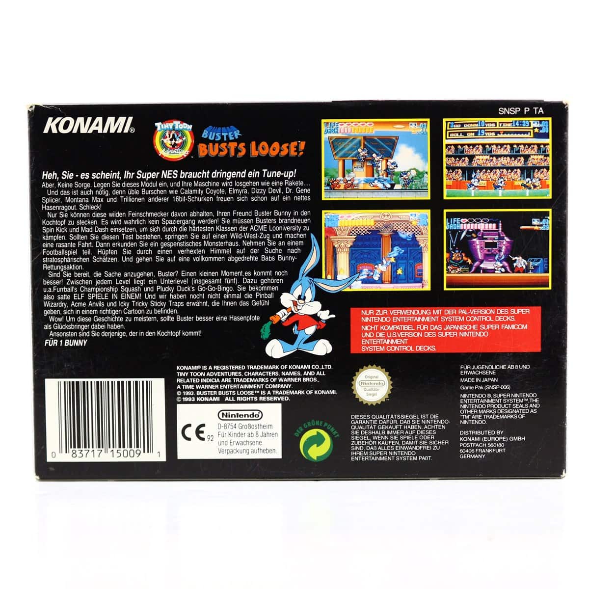 Tiny Toon Adventures: Buster Busts Loose! (SNES - Boxed) - WTS Retro ...