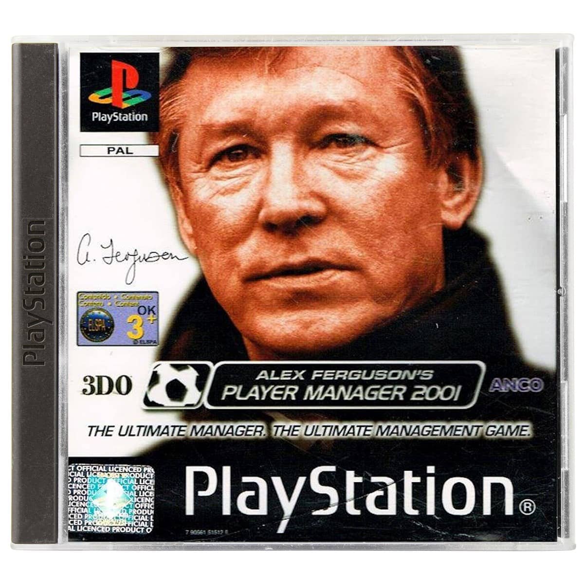 Alex Ferguson's Player Manager 2001 (PS1) - WTS Retro - Køb spillet her