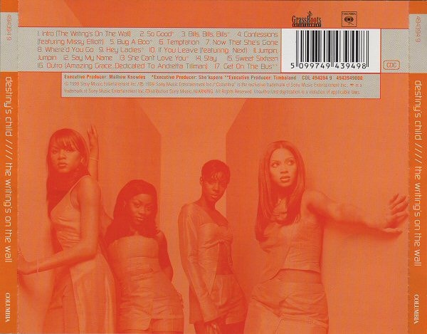 Destiny's Child – The Writing's On The Wall (CD) - Brugt Musik CD - WTS Retro - Køb her