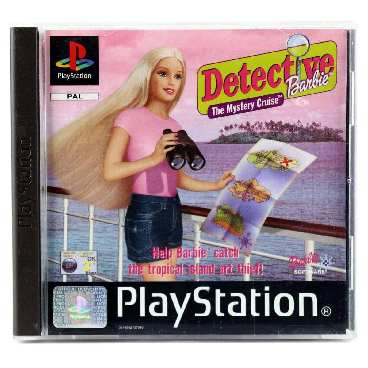 Detective Barbie: The Mystery Cruise (PS1) - WTS Retro - Køb spillet her
