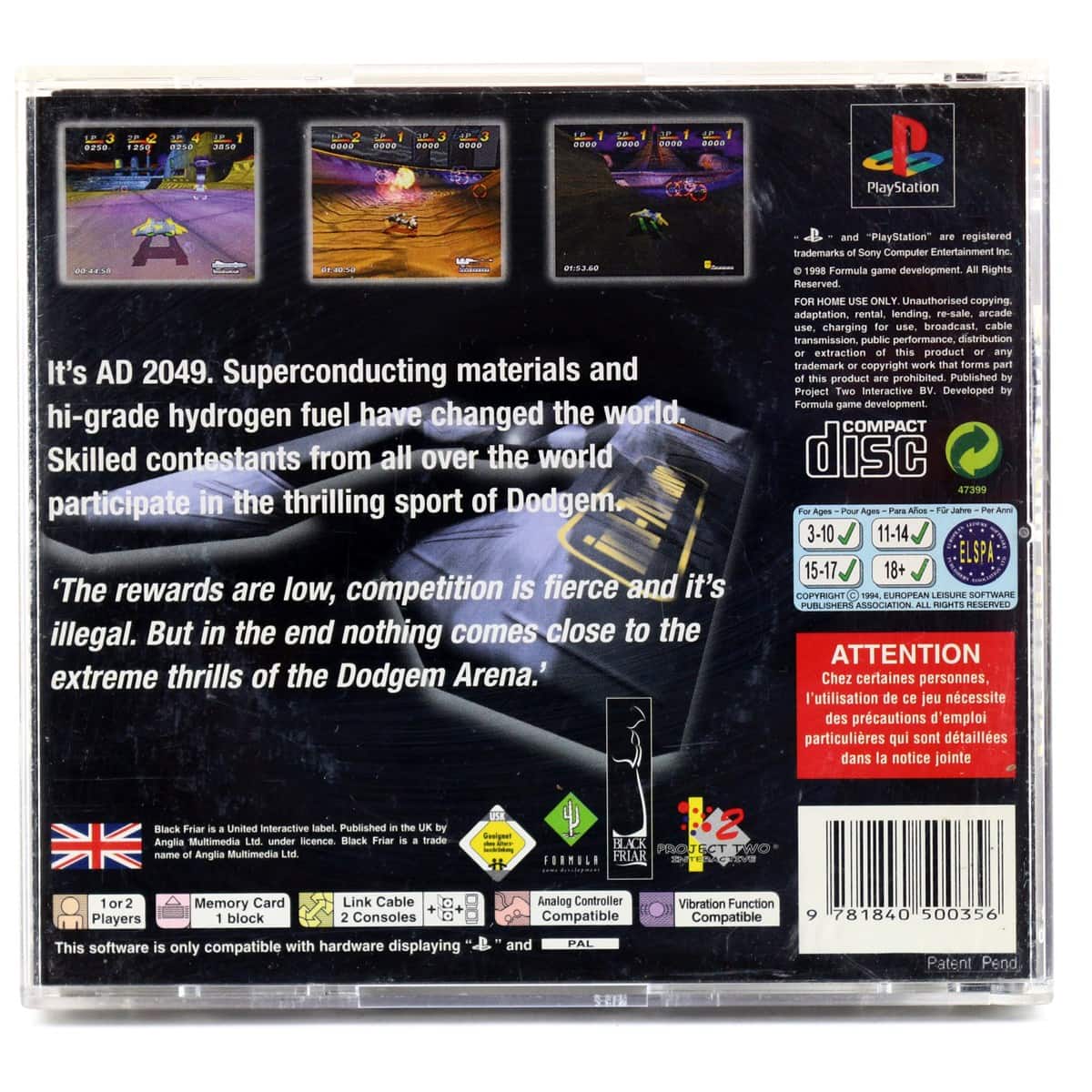 Dodgem Arena (PS1) - WTS Retro - Køb spillet her