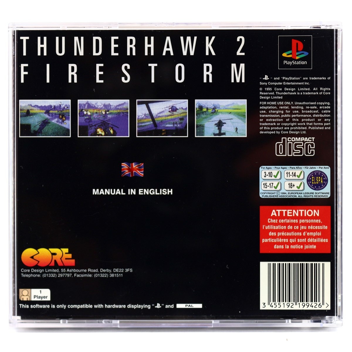 Firestorm: Thunderhawk 2 (PS1) - WTS Retro - Køb spillet her