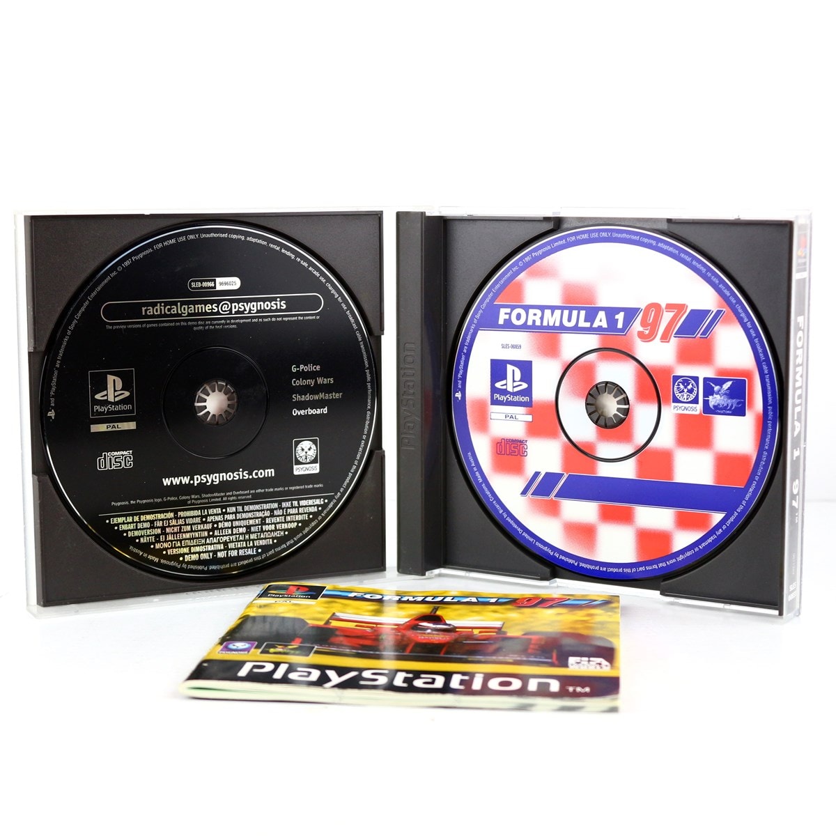 Formula 1 97 inkl. Radical Games Demo (PS1) - WTS Retro - Køb spillet her