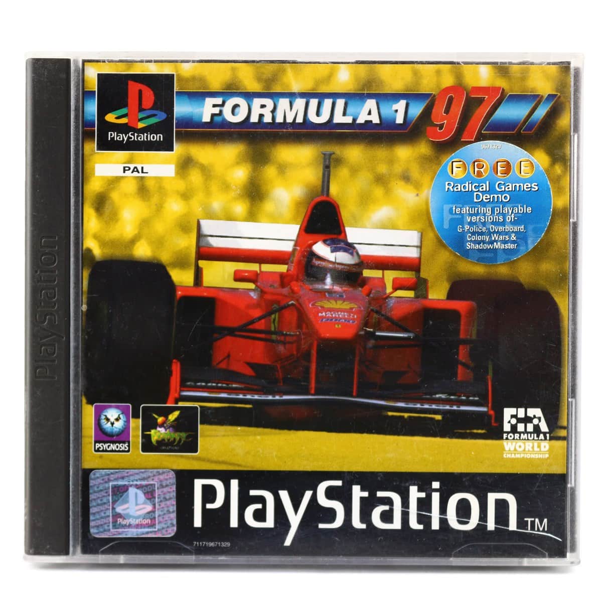 Formula 1 97 inkl. Radical Games Demo (PS1) - WTS Retro - Køb spillet her