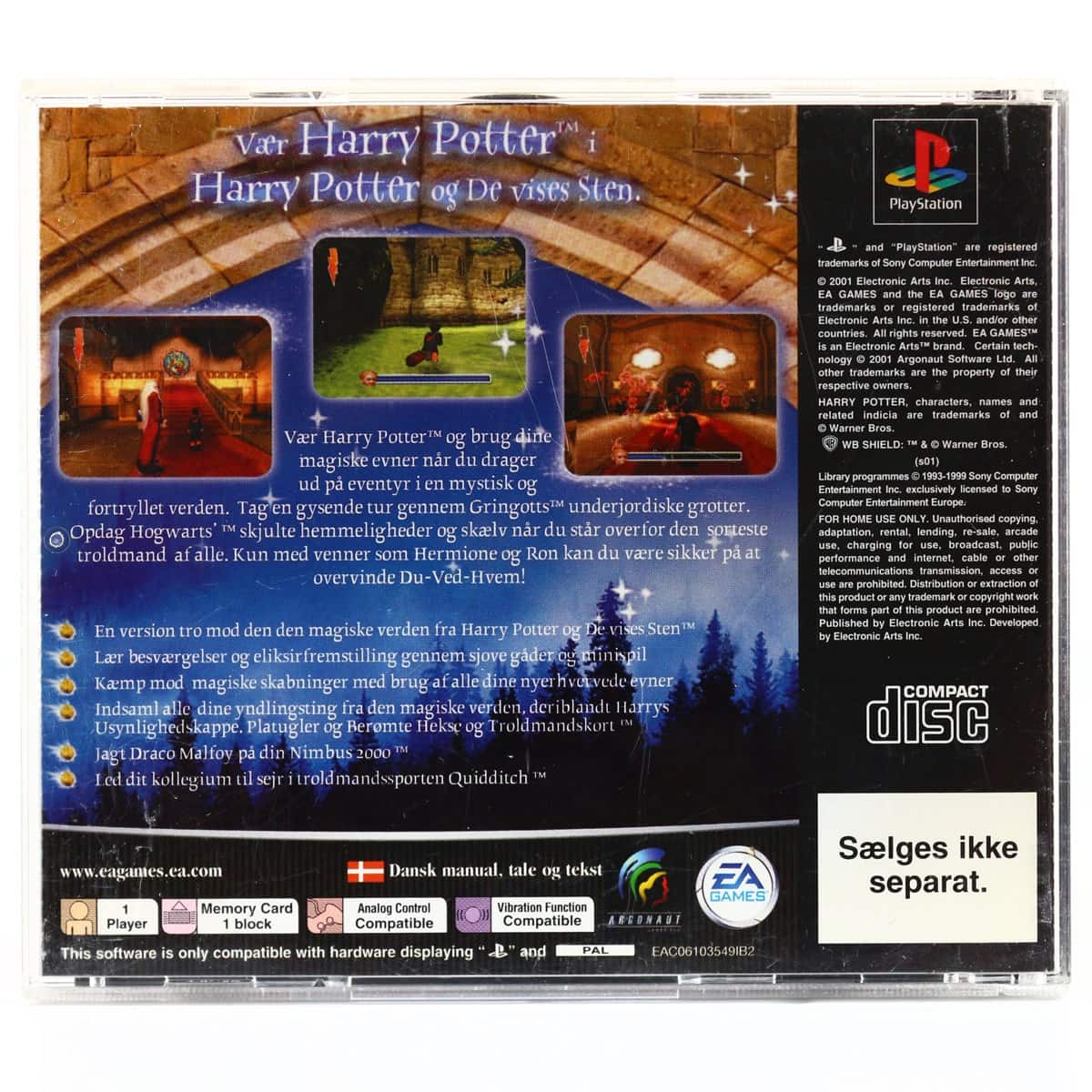 Harry Potter og De Vises Sten (PS1 - PSOne bundle udgave) - WTS Retro - Køb spillet her