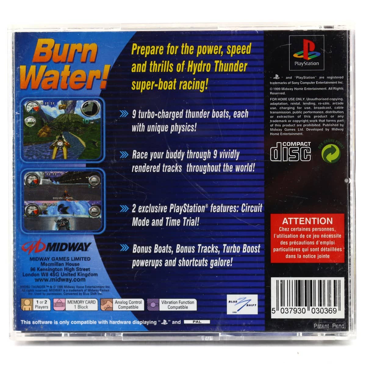 Hydro Thunder (PS1) - WTS Retro - Køb spillet her