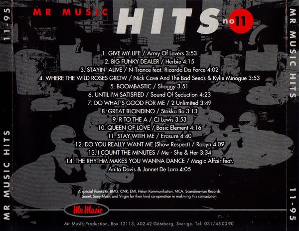 Mr Music Hits 11-95 (CD) - Brugt Musik CD - WTS Retro