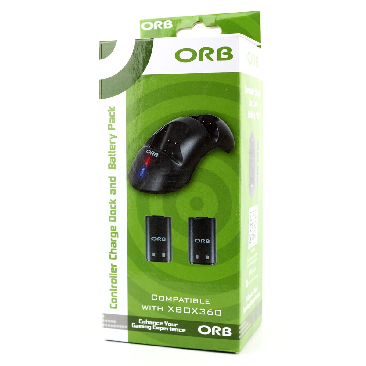 Orb opladningsdock til Controller med to batterier (Xbox 360) - WTS ...