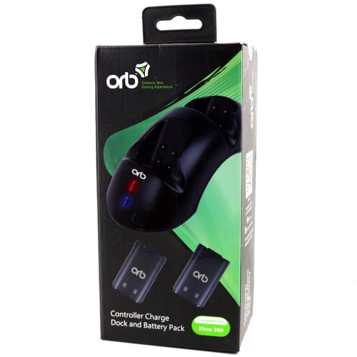 Orb opladningsdock til Controller med to batterier (Xbox 360) - WTS ...
