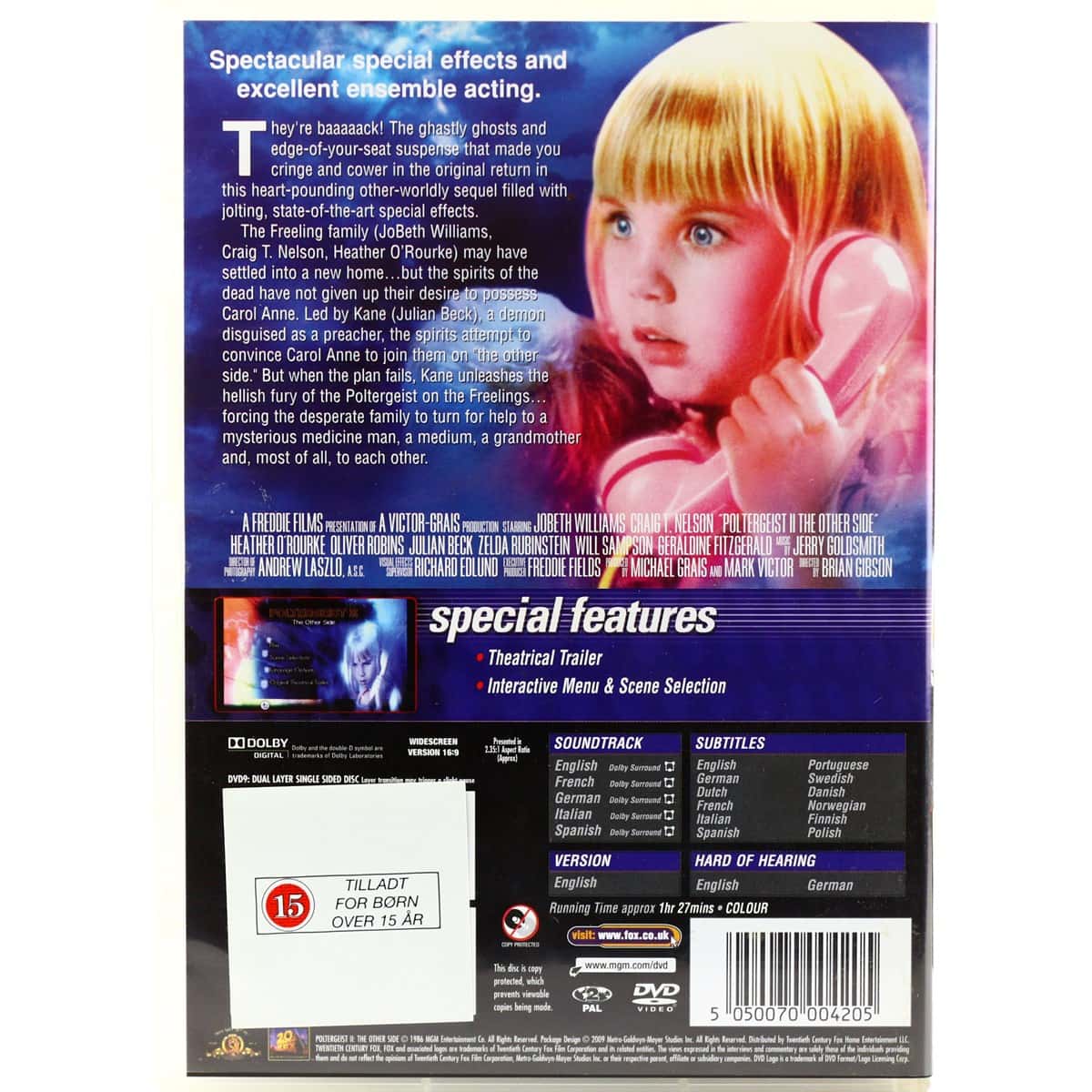 Poltergeist II - The Other Side (DVD) - WTS Retro - Køb filmen her