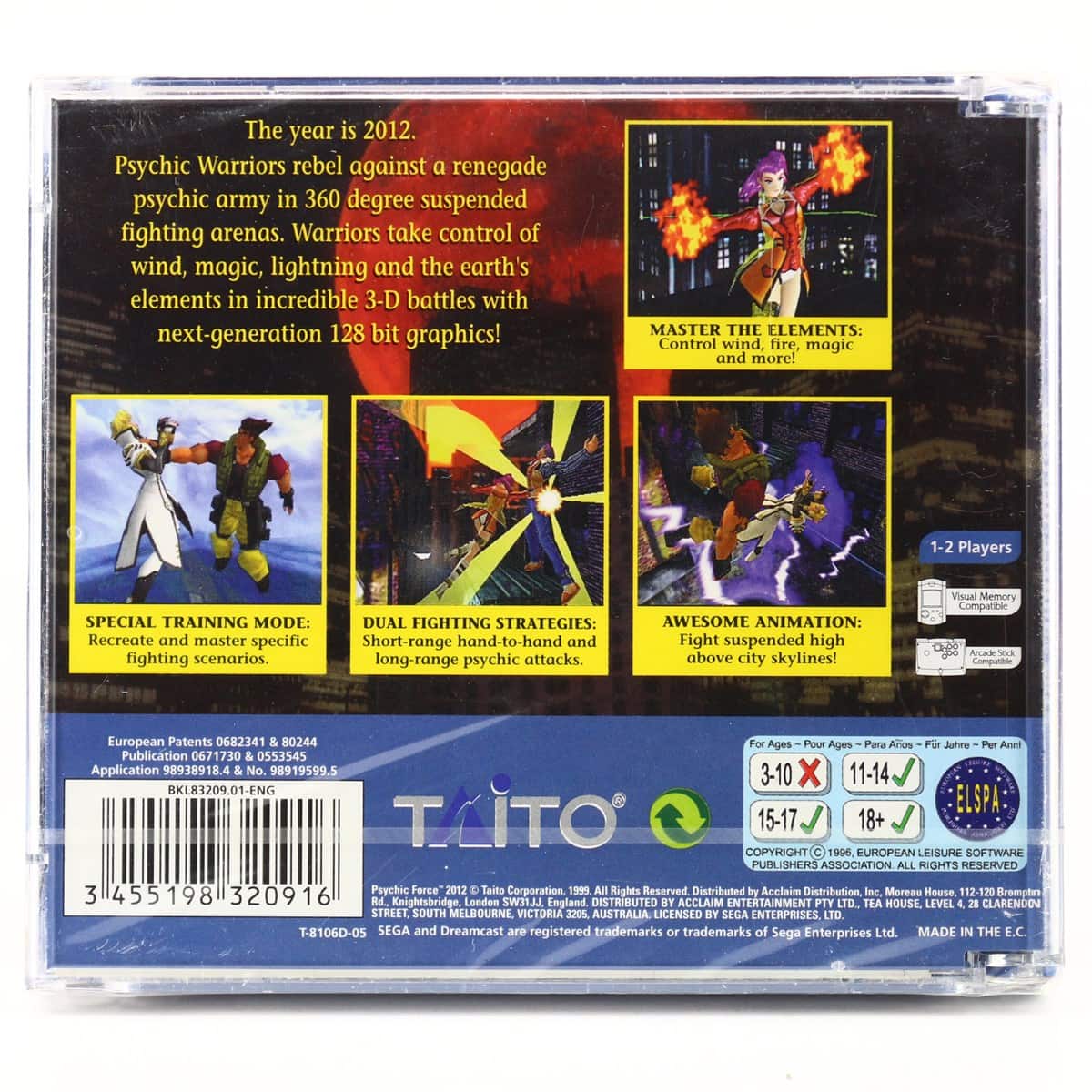 Psychic Force 2012 (SEGA Dreamcast) - WTS Retro - Køb spillet her
