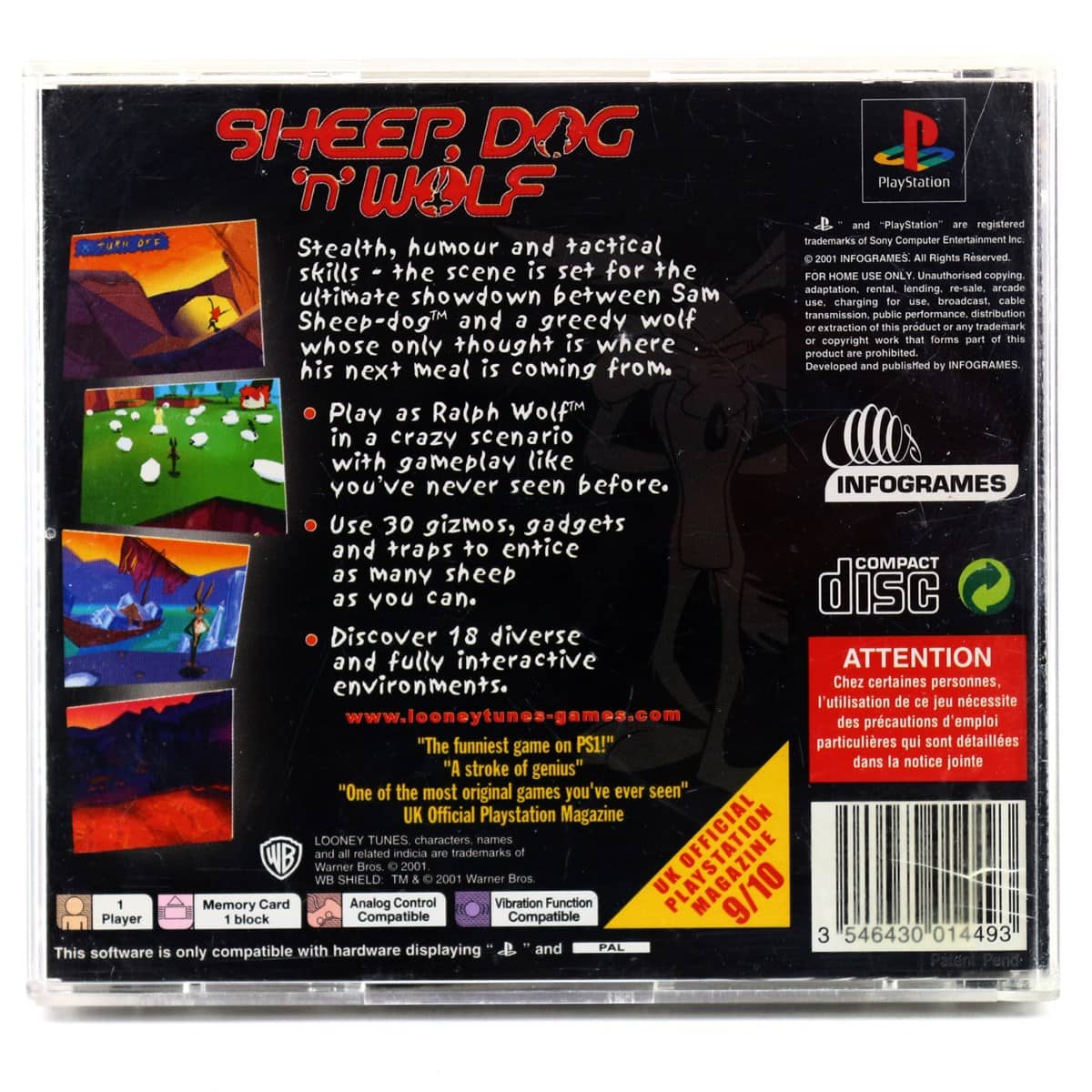 Sheep, Dog 'n' Wolf (PS1) - WTS Retro - Køb spillet her