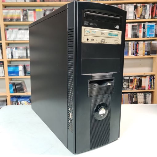 Sort Stationær PC (Intel Celeron 2.4GHz, 1GB Ram, 80GB HDD, WinXP)