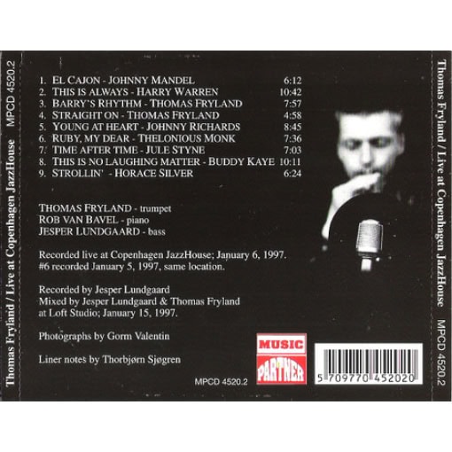 Thomas Fryland, Rob Van Bavel, Jesper Lundgaard – Live At Copenhagen ...