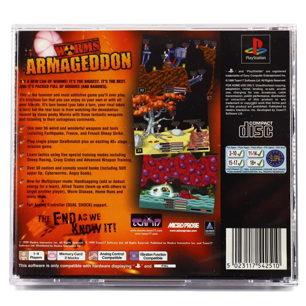 Worms Armageddon (PS1) - WTS Retro - Køb spillet her