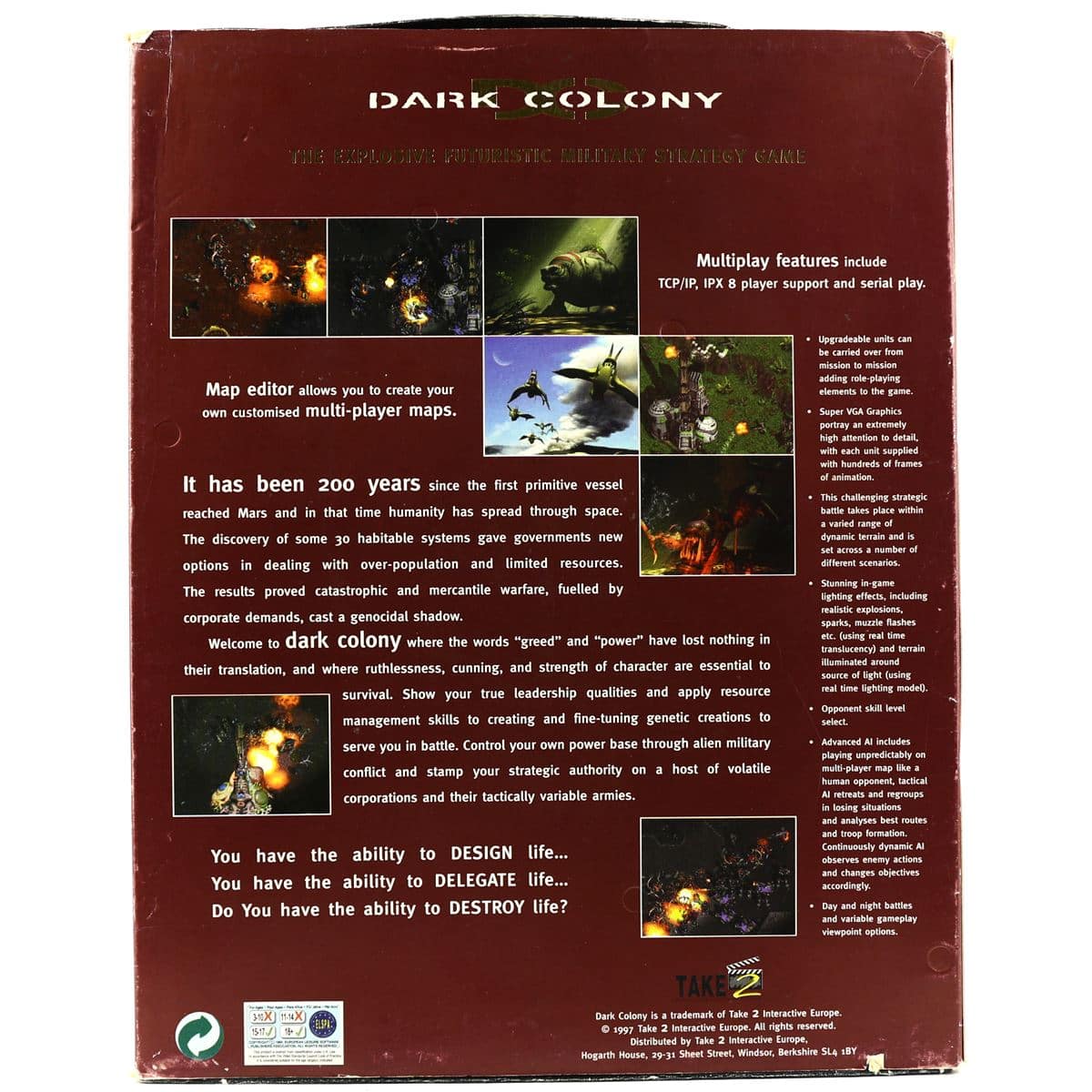 Dark Colony (PC Big Box) - WTS Retro - Køb spillet her