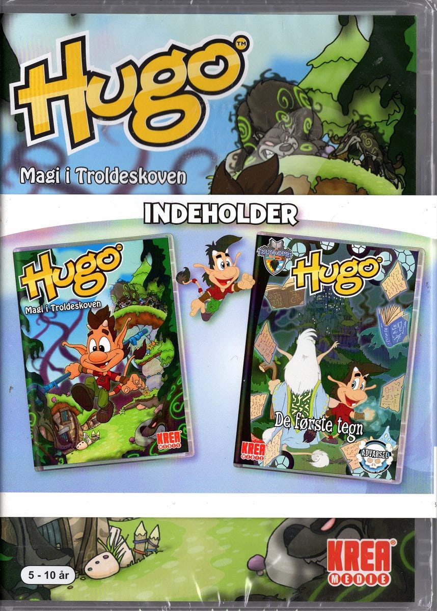 Hugo: Magi i troldeskoven + Hugo: De første tegn (PC) - WTS Retro - Køb ...