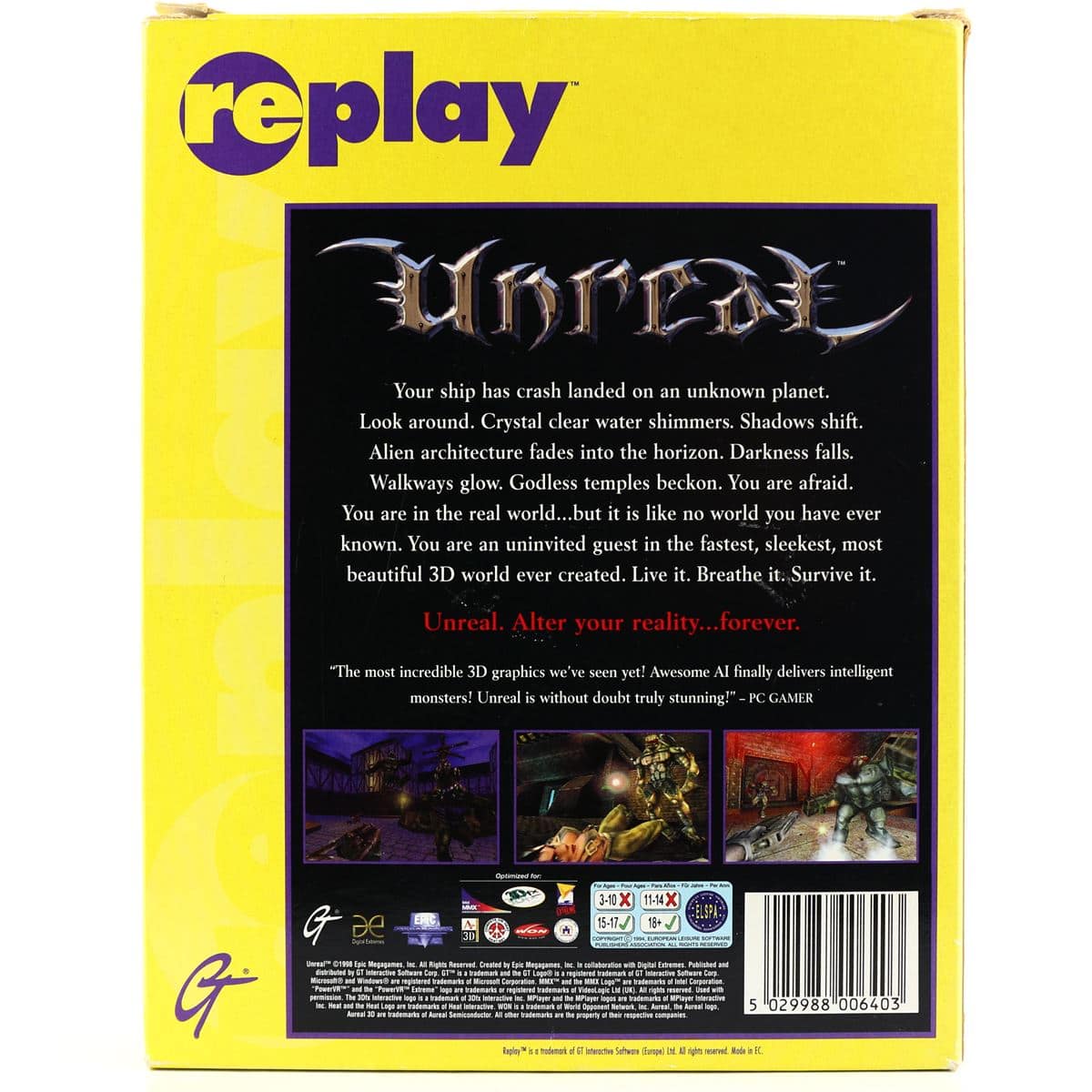 Unreal (PC Big Box - Replay) - WTS Retro - Køb spillet her