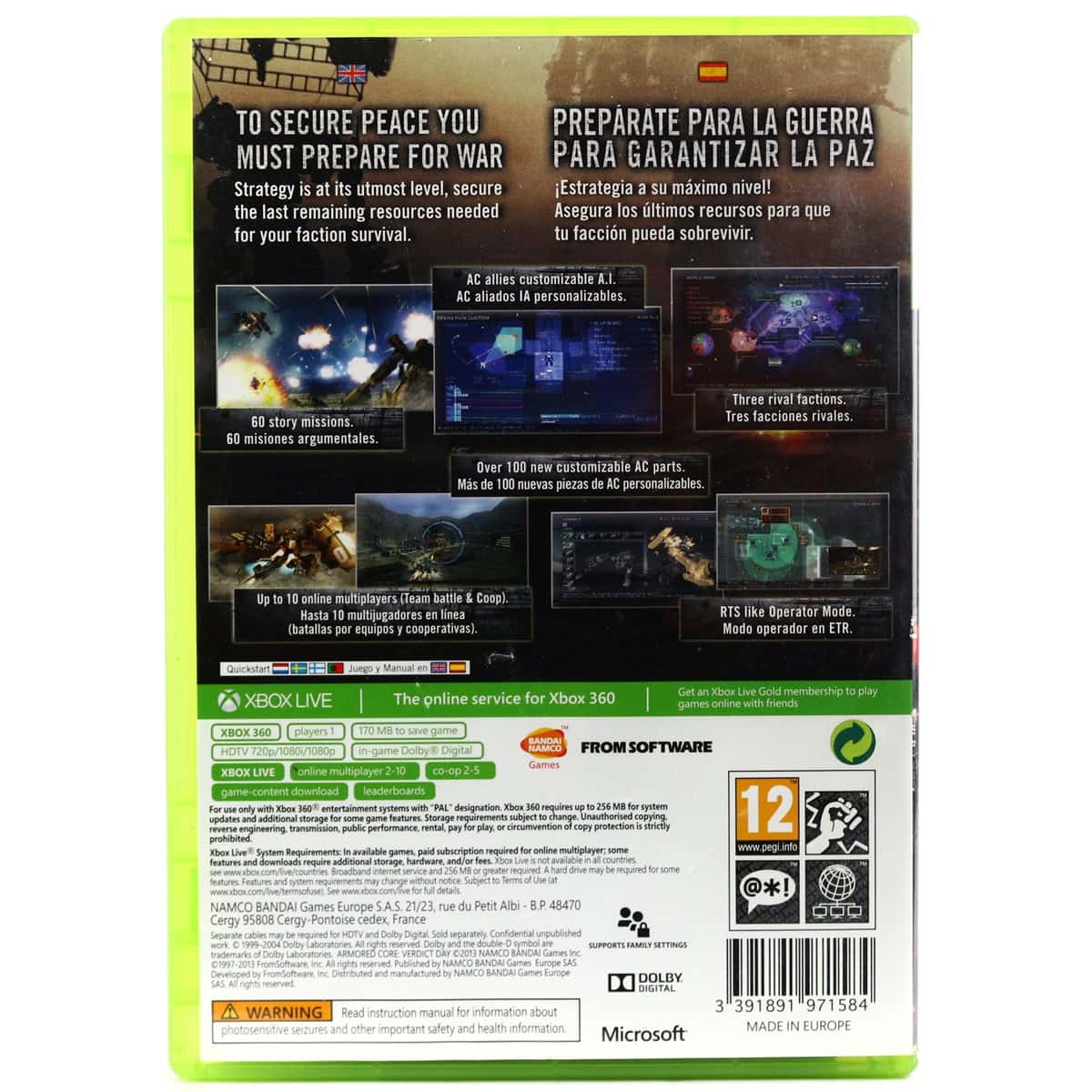 Armored Core: Verdict Day (Xbox 360) - WTS Retro - Køb spillet her