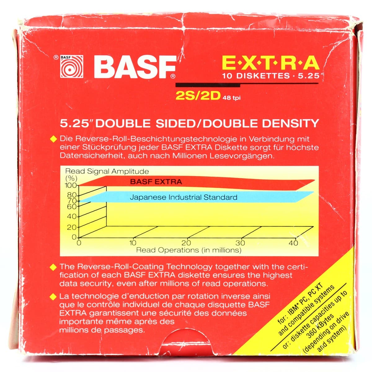 BASF Extra 2S/2D 5.25" Disketter (10 PK) - WTS Retro - Køb her