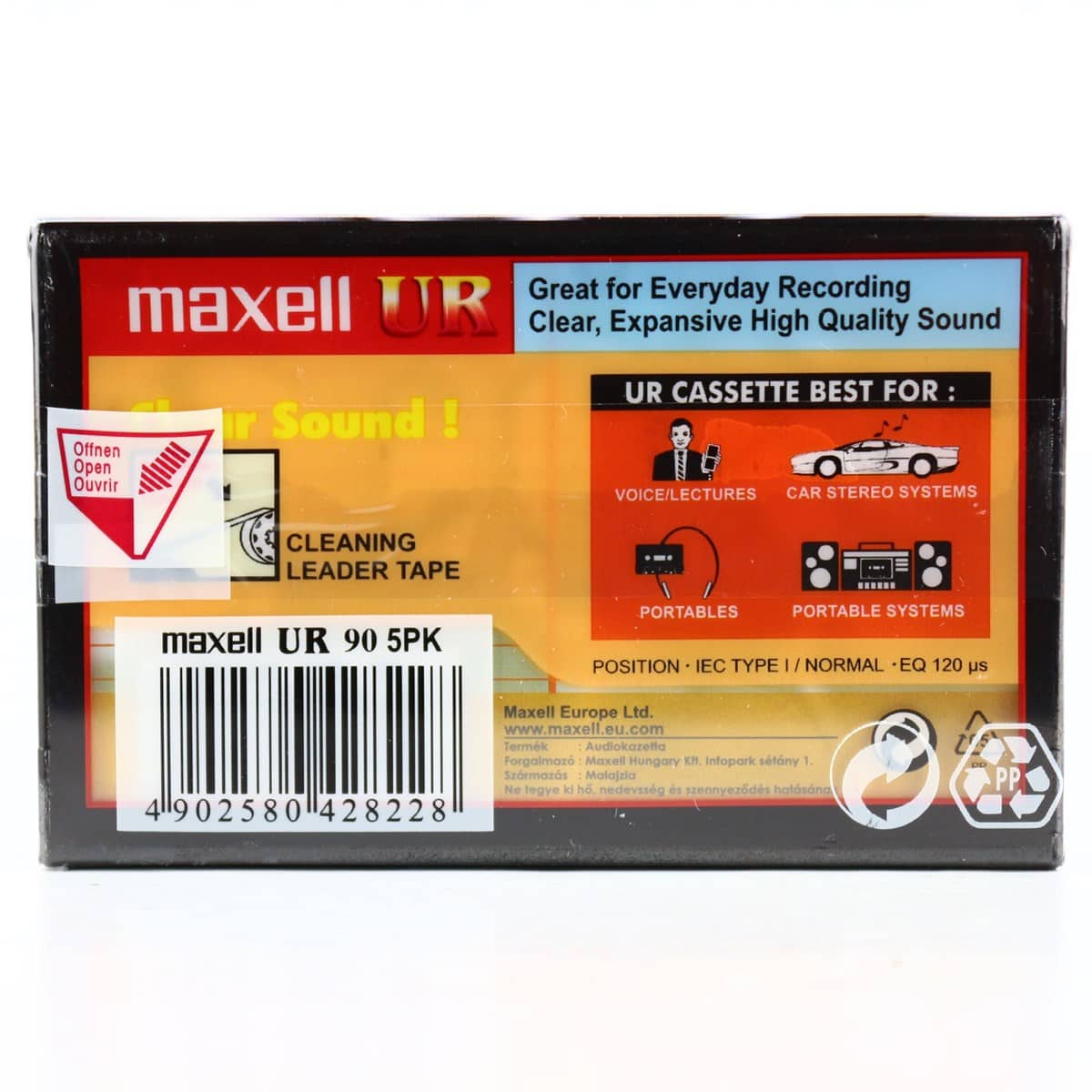 Maxell UR 90 Kassettebånd (5-Pack) - WTS Retro - Køb her