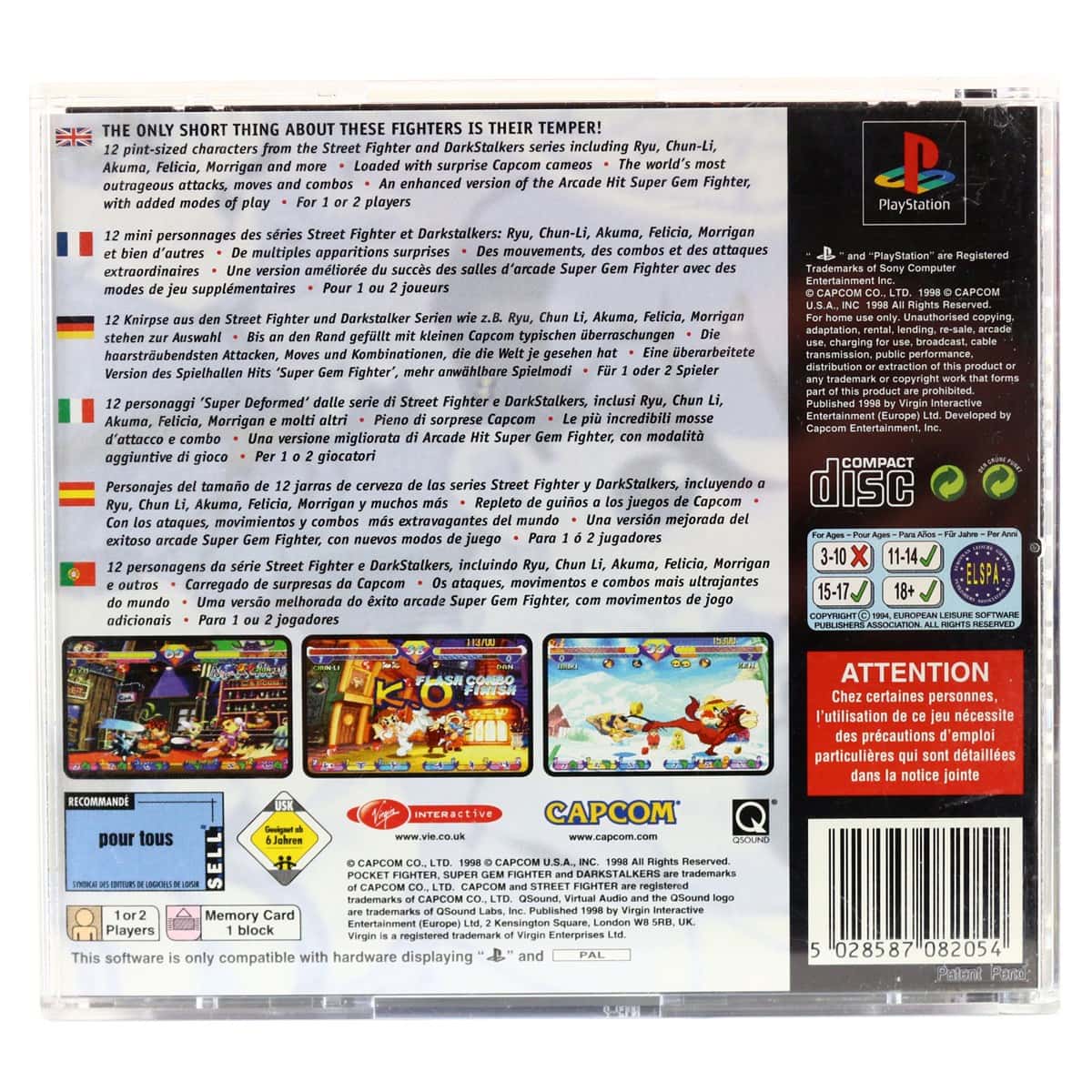 Pocket Fighter (PS1) - WTS Retro - Køb spillet her