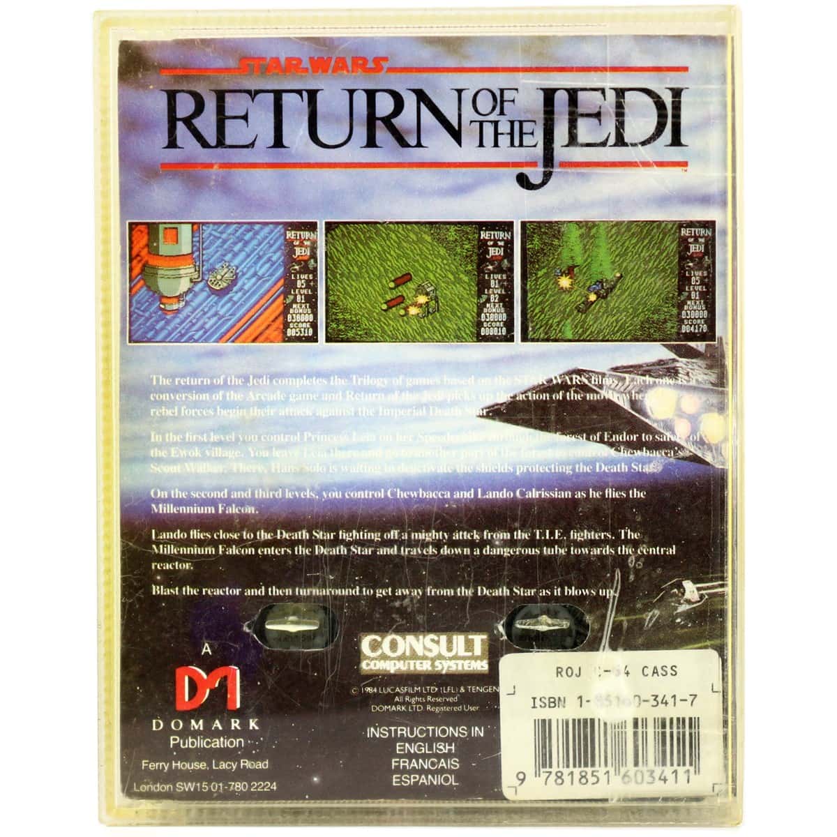 Star Wars: Return of the Jedi (C64 Cassette) - WTS Retro - Køb spillet her
