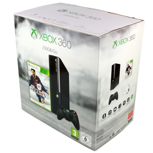 Xbox 360 E konsol + FIFA 14 (250GB - Boxed) - WTS Retro - Køb her