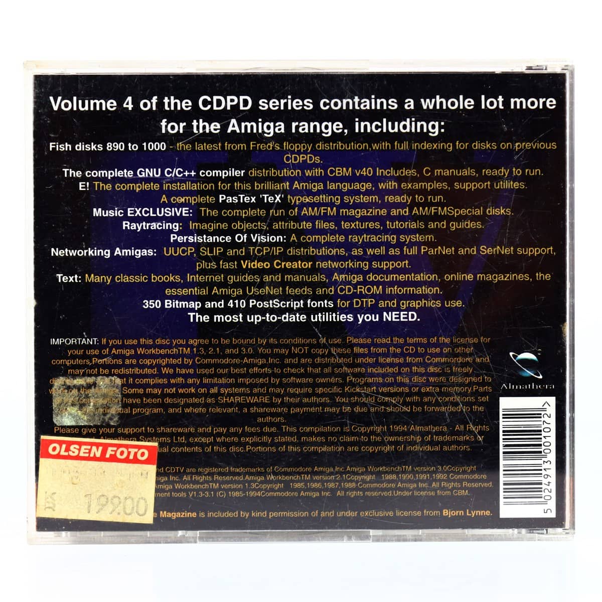 CDPD IV - Public Domain Collection for CDTV - WTS Retro - Køb her