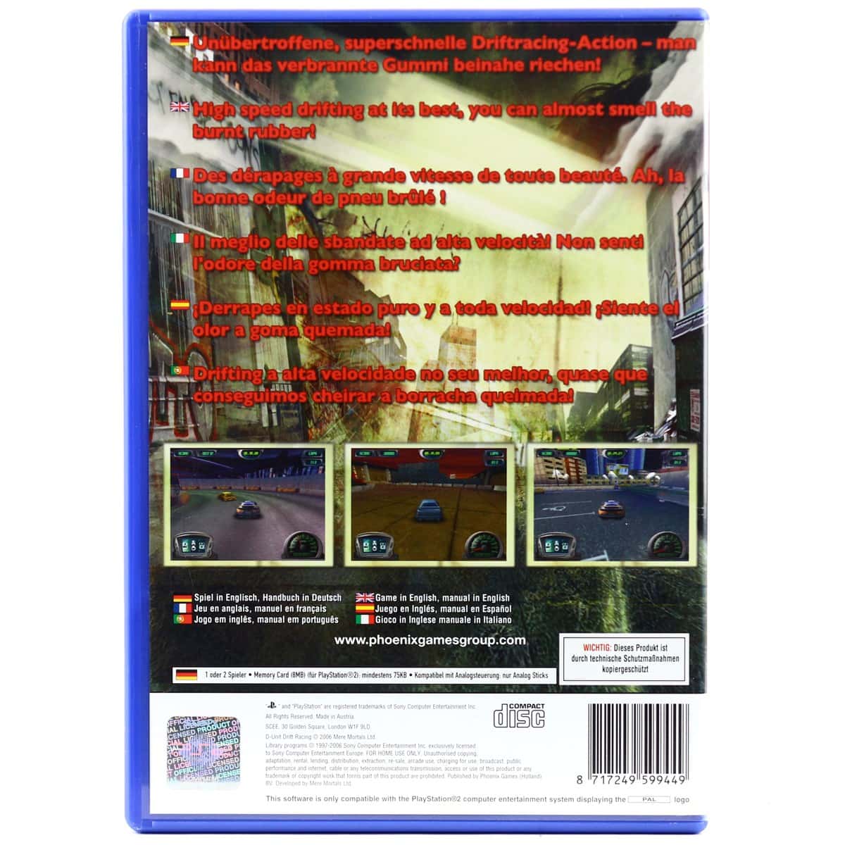 D-Unit Drift Racing (PS2) - WTS Retro - Køb spillet her