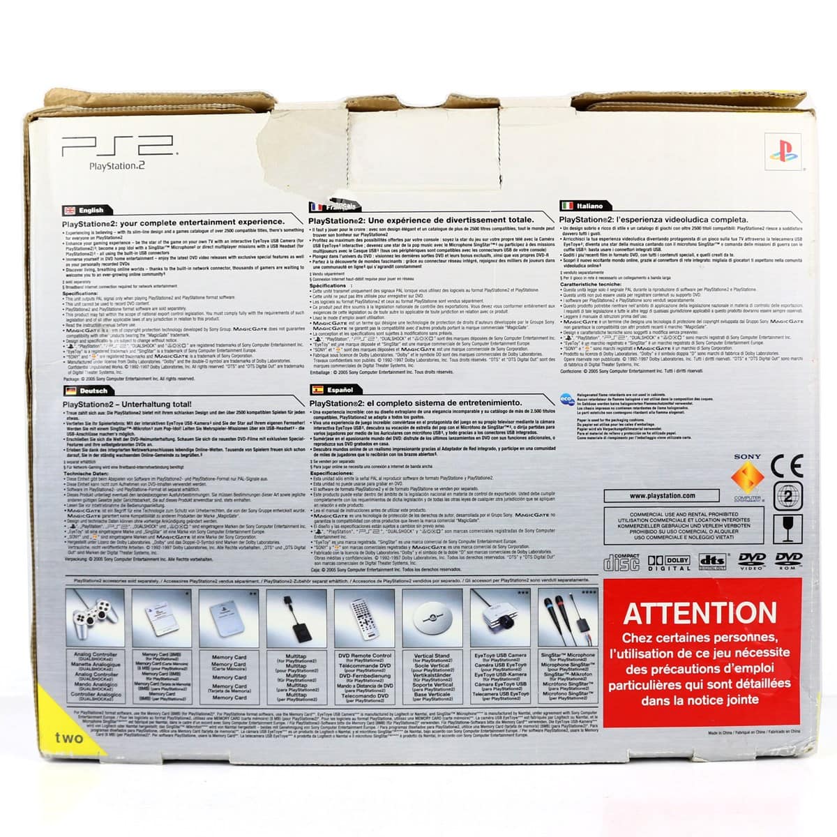 Playstation 2 Slimline (Boxed - Satin Silver) - WTS Retro - Køb her