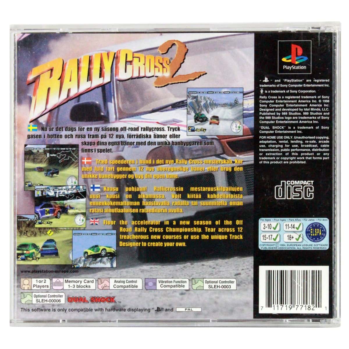 Rally Cross 2 (PS1) - WTS Retro - Køb spillet her