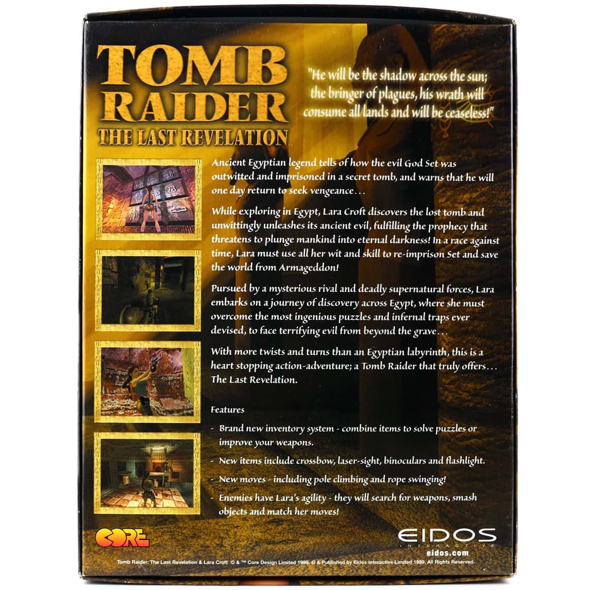 Tomb Raider: The Last Revelation (PC Big Box) - WTS Retro - Køb spillet her