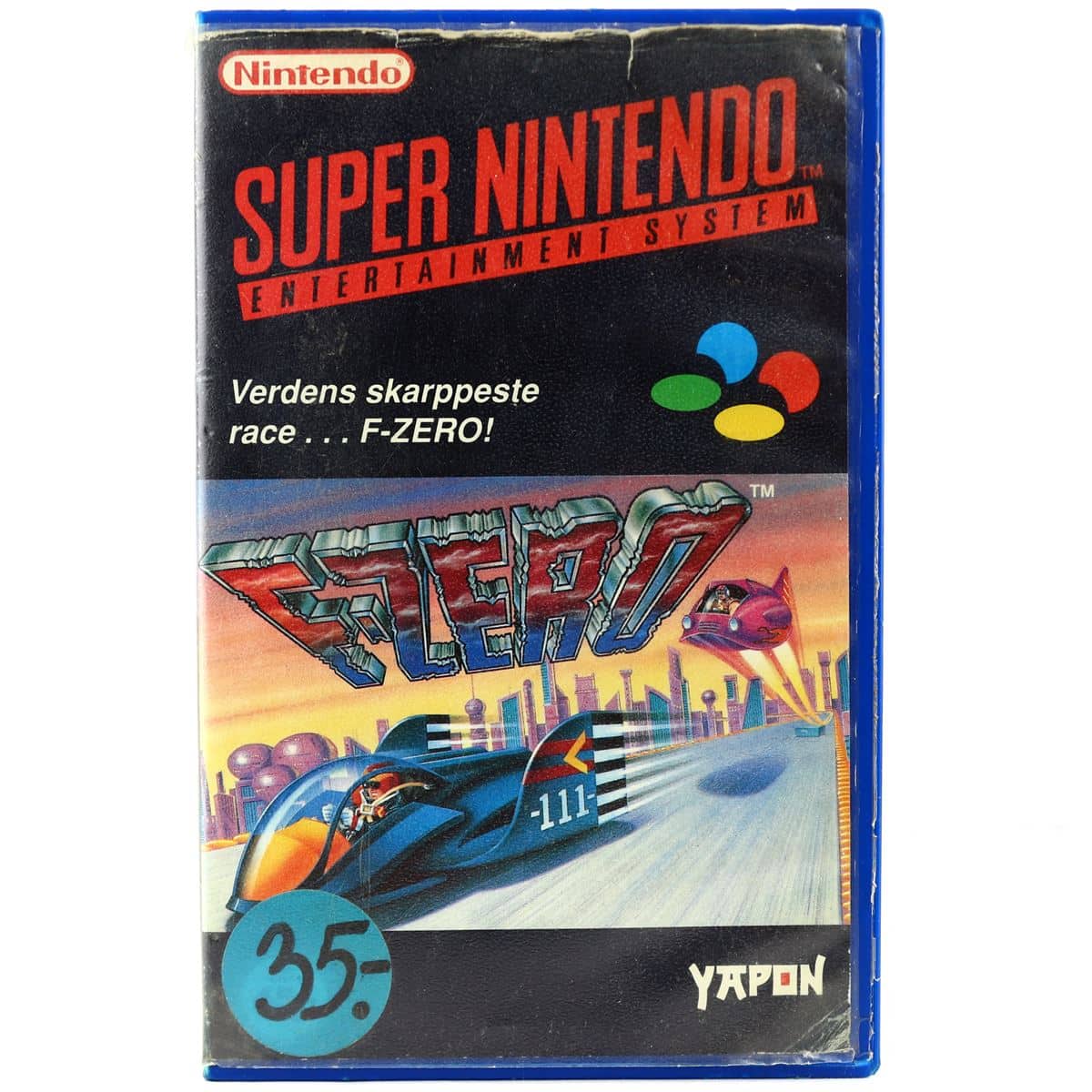 F-Zero (SNES - Udlejningskassette) - WTS Retro - Køb her