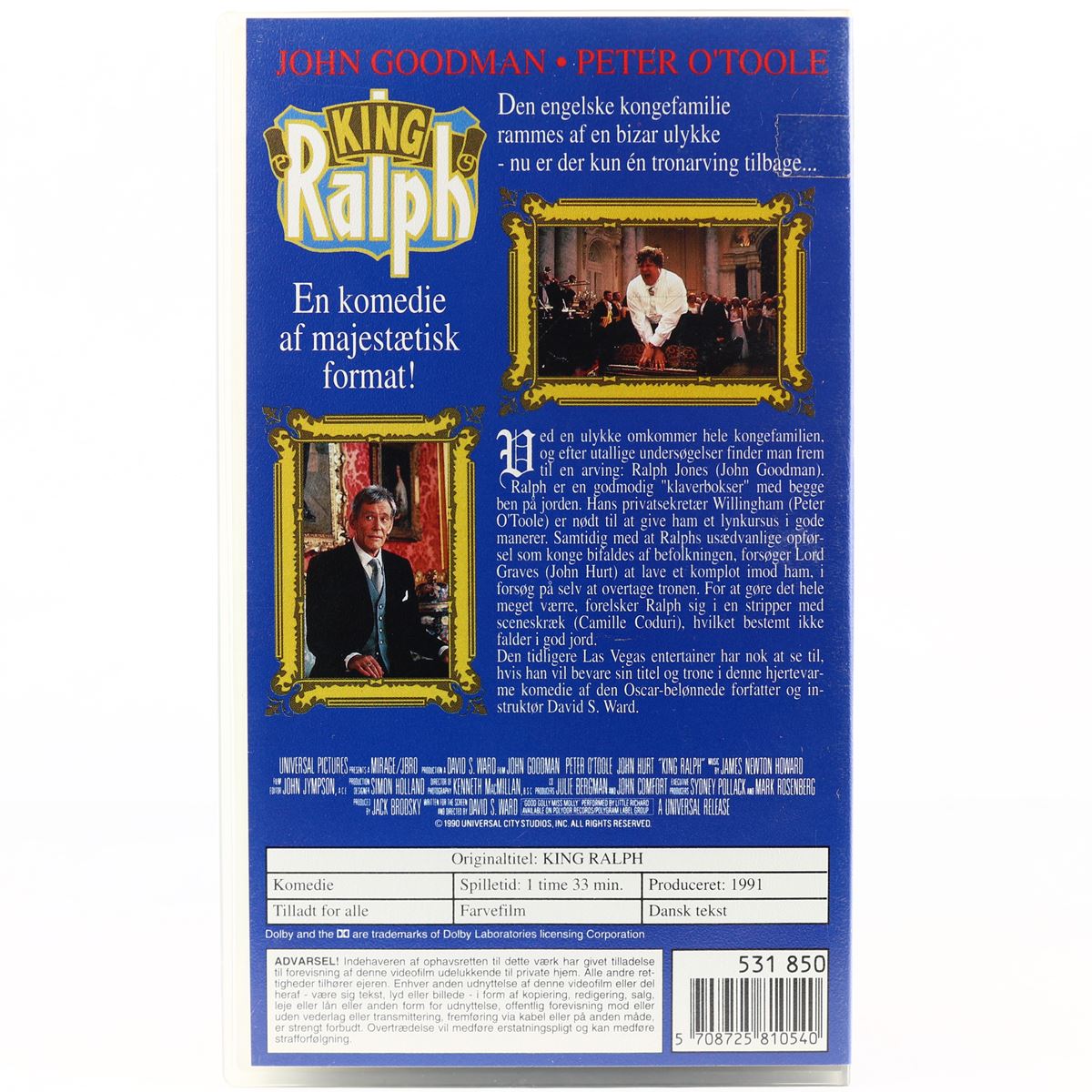 King Ralph (VHS) - WTS Retro - Køb filmen her