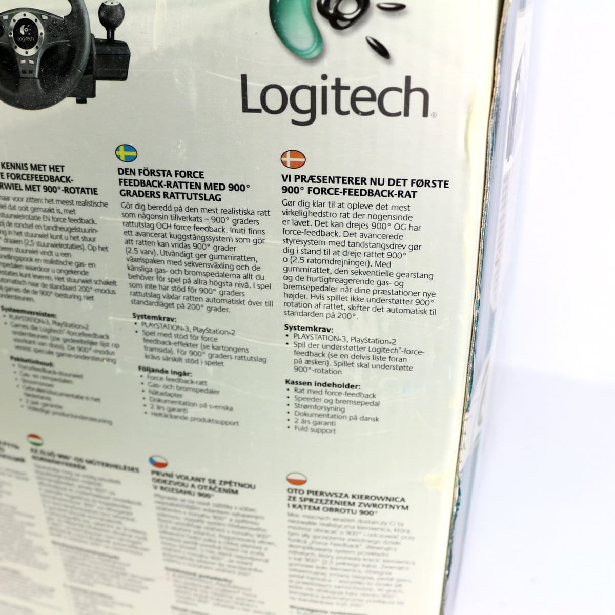 Logitech Driving Force Pro - Rat og pedalsæt (PC/PS2/PS3) - WTS Retro ...