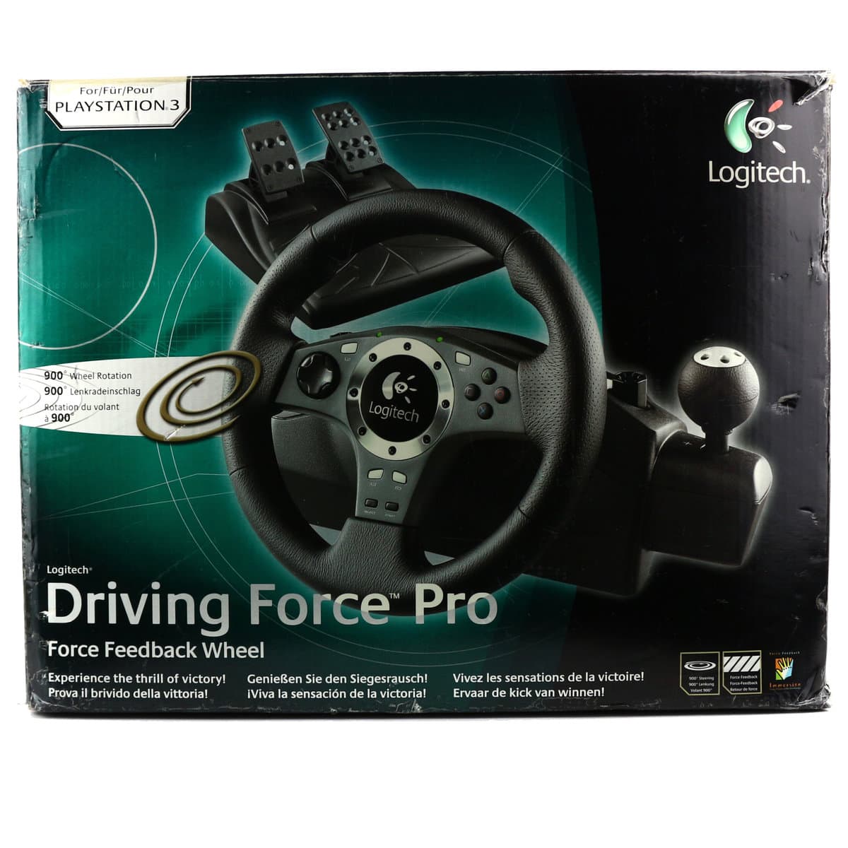 Logitech Driving Force Pro - Rat og pedalsæt (PC/PS2/PS3) - WTS Retro ...
