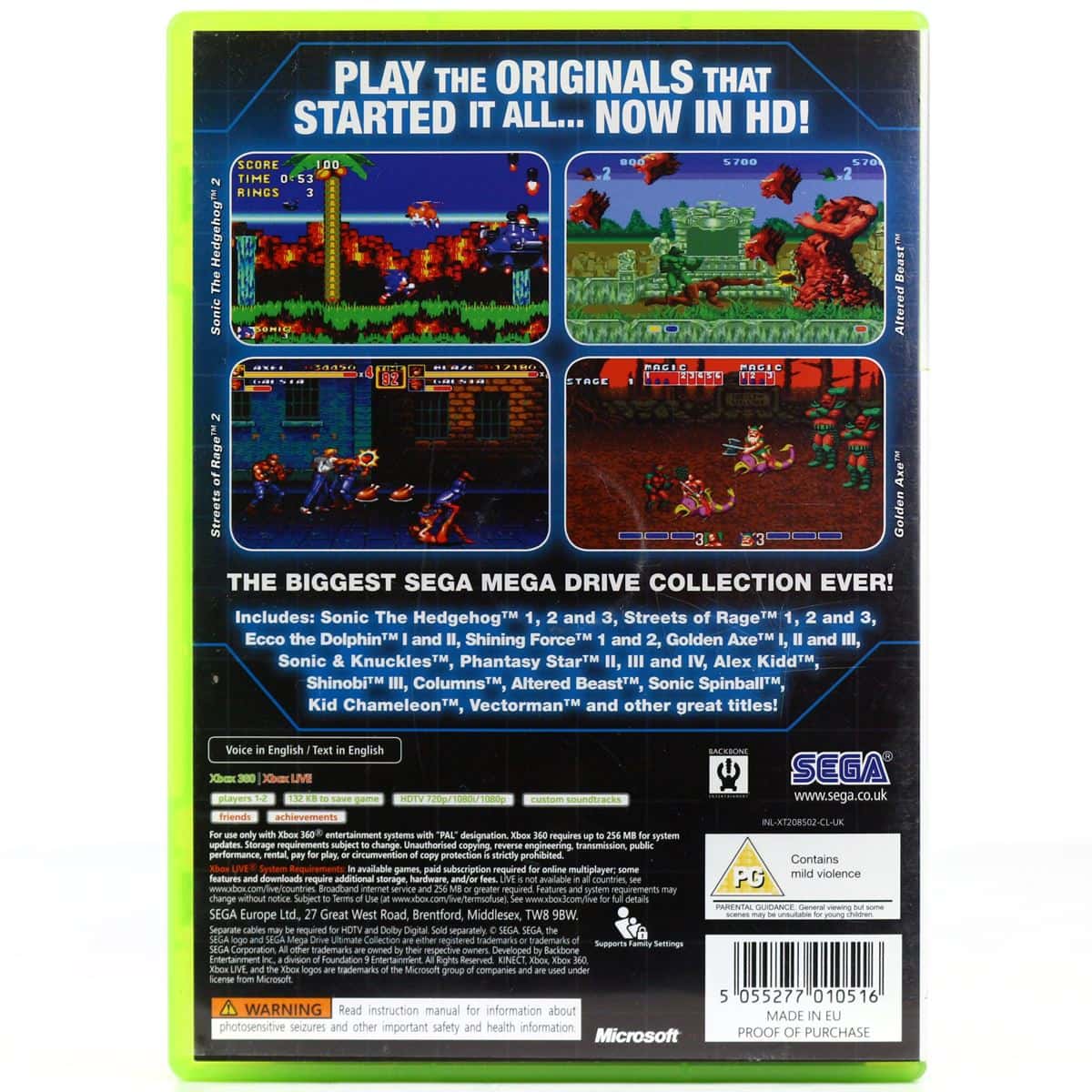 SEGA Mega Drive Ultimate Collection (Xbox 360) - WTS Retro - Køb spillet her