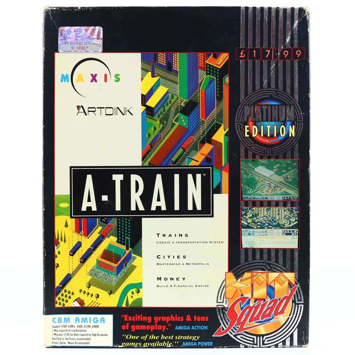 A-Train (Amiga, Big Box, The Hit Squad) - WTS Retro - Køb spillet her