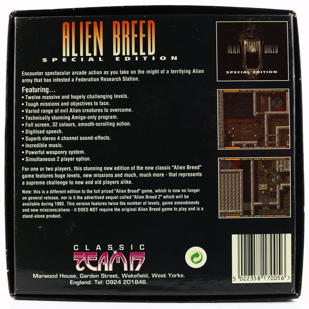 Alien Breed: Special Edition (Amiga) - WTS Retro - Køb her