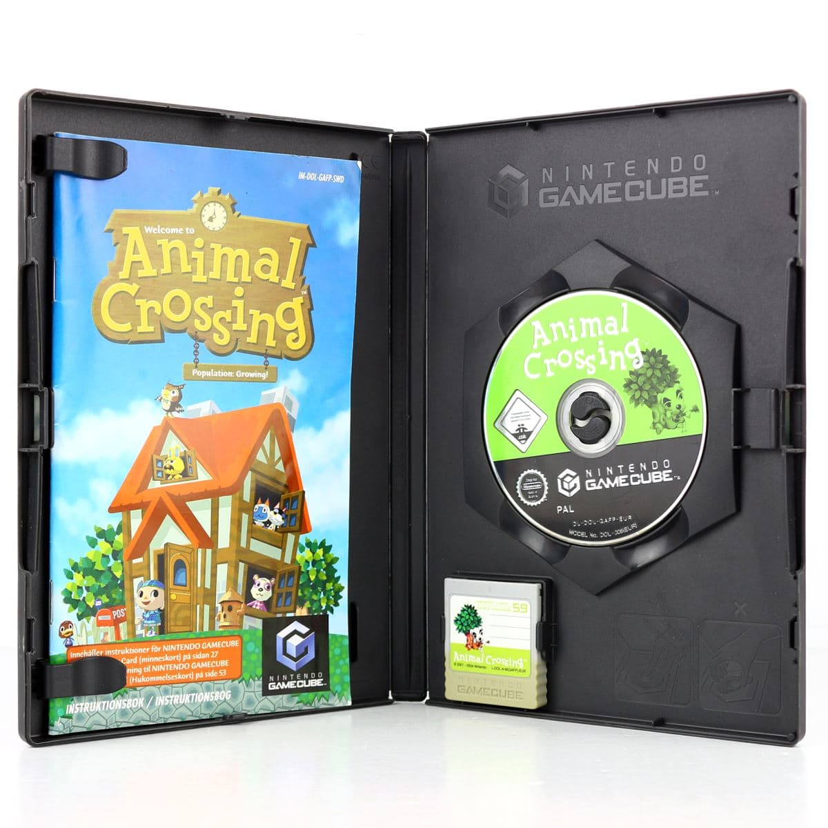 Animal Crossing inkl. Memory Card (Nintendo GameCube) - WTS Retro - Køb ...