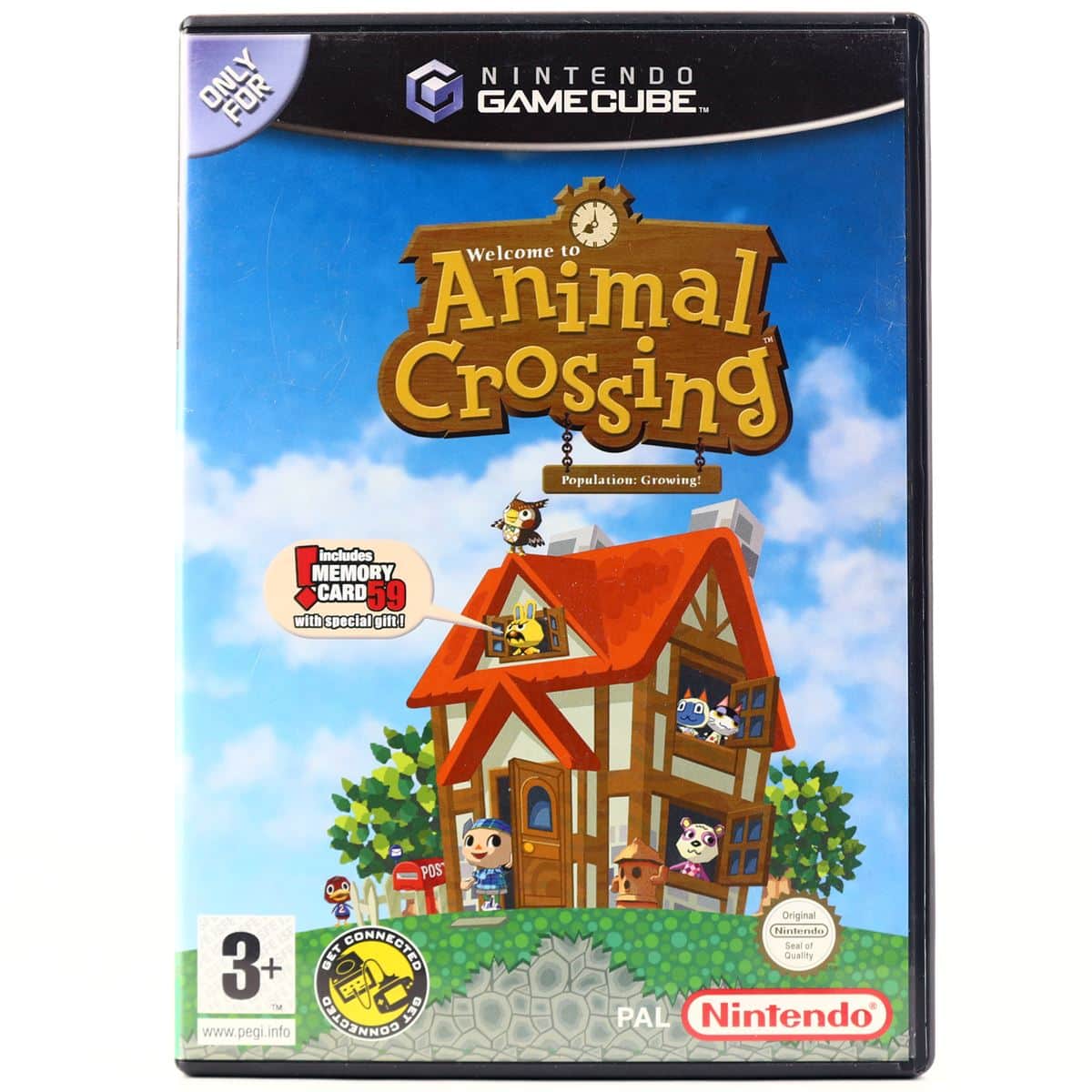 Animal Crossing inkl. Memory Card (Nintendo GameCube) - WTS Retro - Køb ...