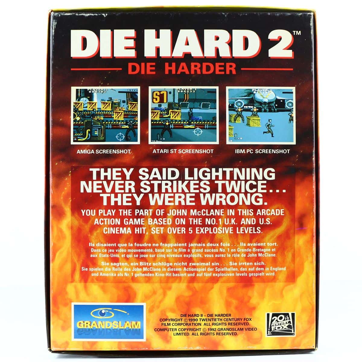 Die Hard 2: Die Harder (Amiga, Big Box) - WTS Retro - Køb spillet her