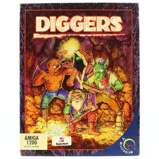 Diggers (Amiga, Big Box) - WTS Retro - Køb spillet her
