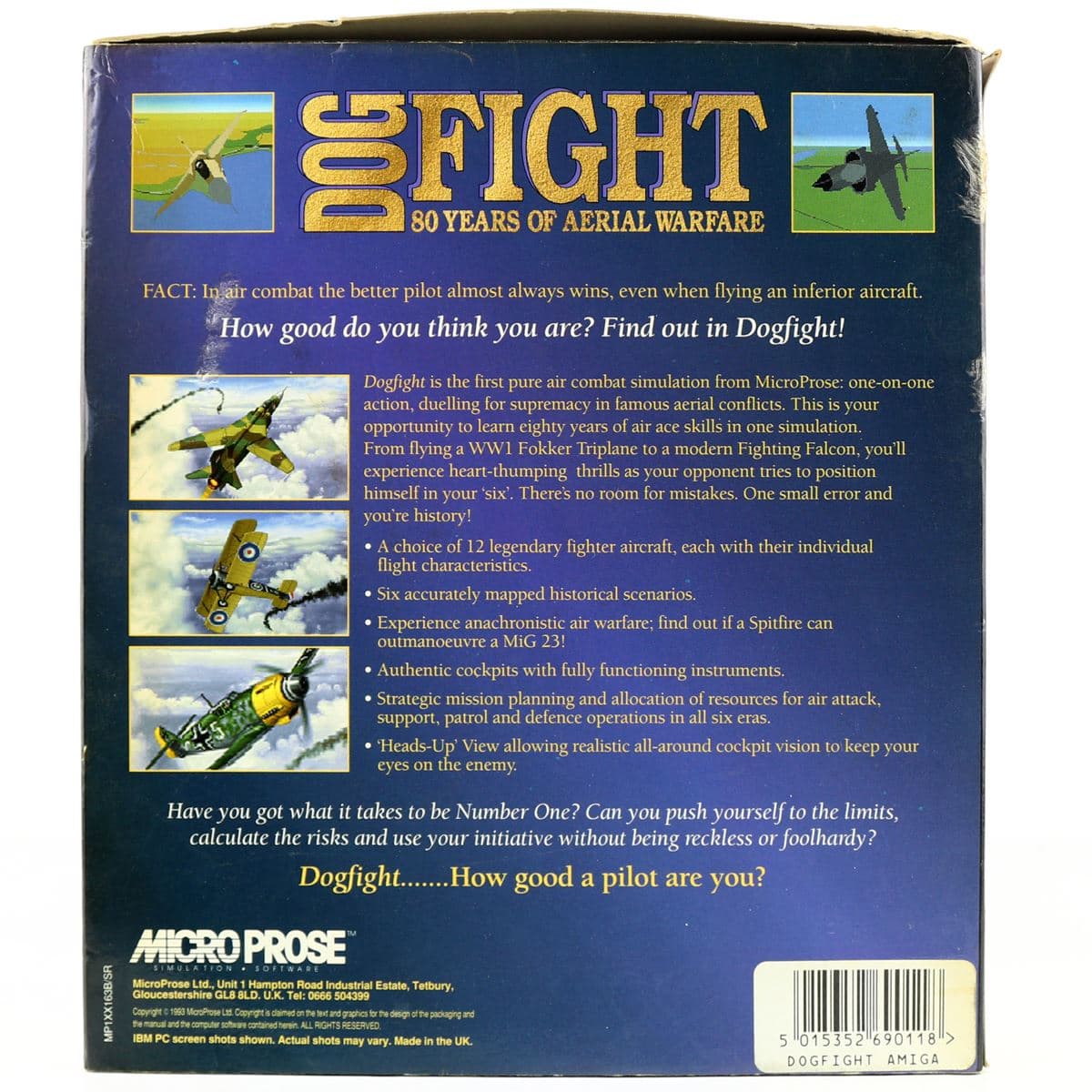Dogfight (Amiga, Big Box) - WTS Retro - Køb spillet her