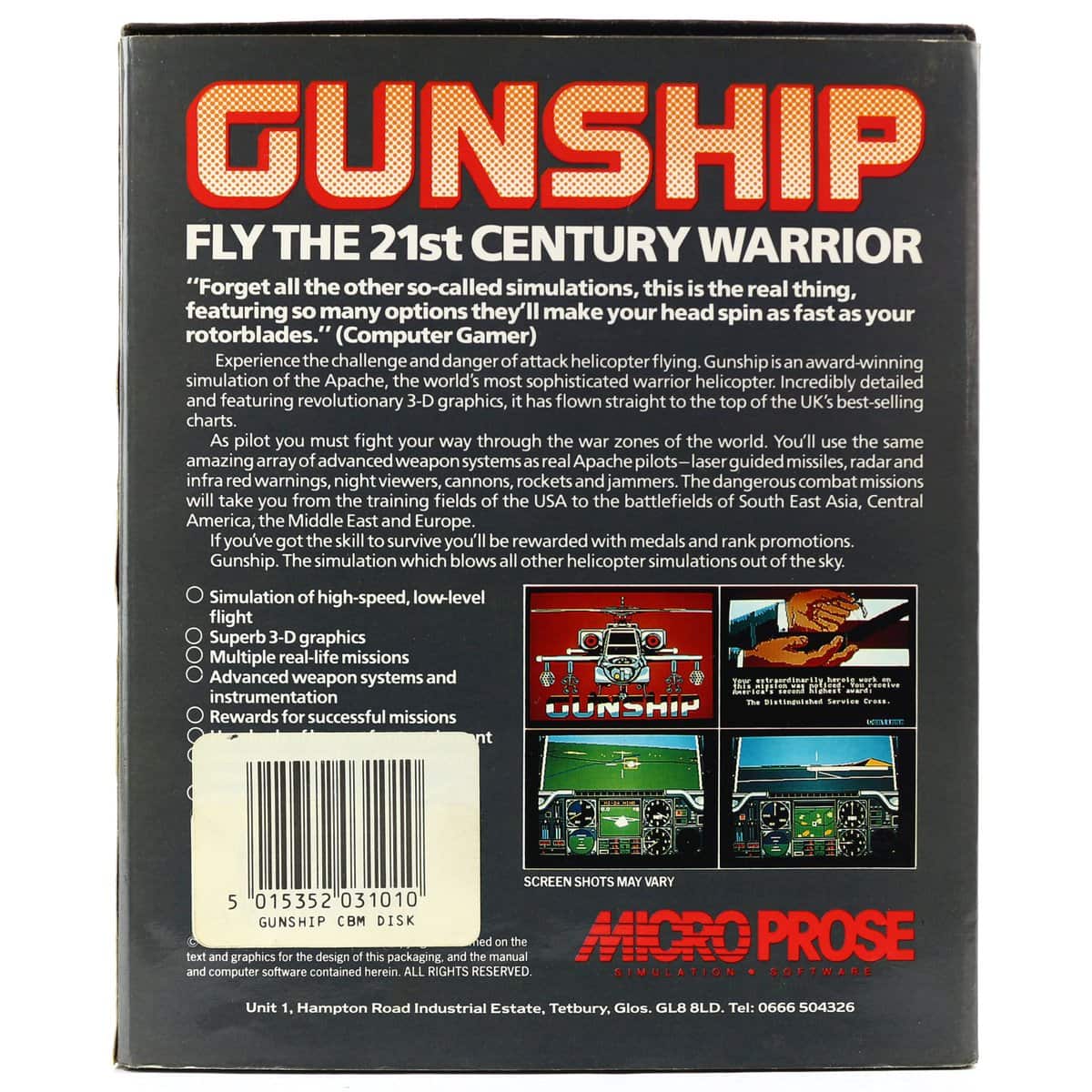 Gunship (C64 Disk) - WTS Retro - Køb her