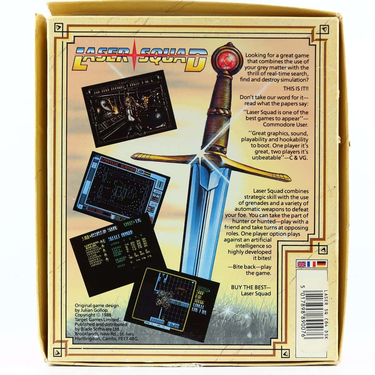 Laser Squad (Commodore 64, Disk) - WTS Retro - Køb her